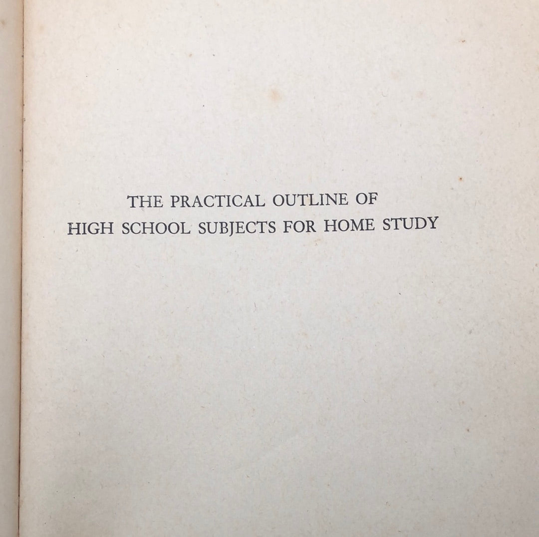 The Practical Outline of High School Subjects For Home Study – RHM ...