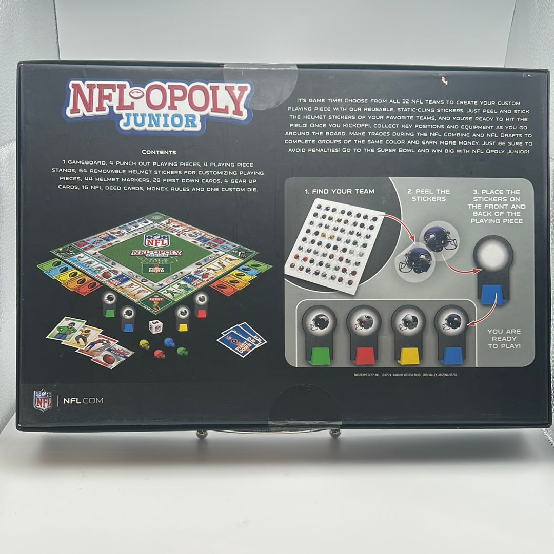 MasterPieces NFL-Opoly Junior Board Game, Collector's Edition Set – RHM ...